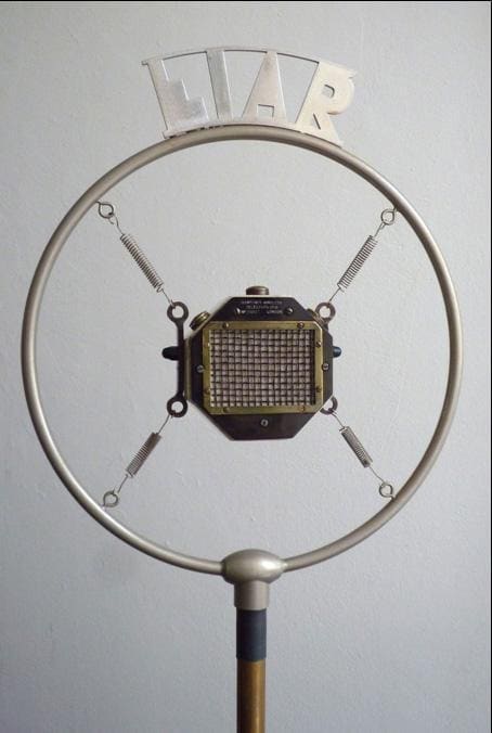 Photo: Marconi-Reisz complete with original microphone support and ...