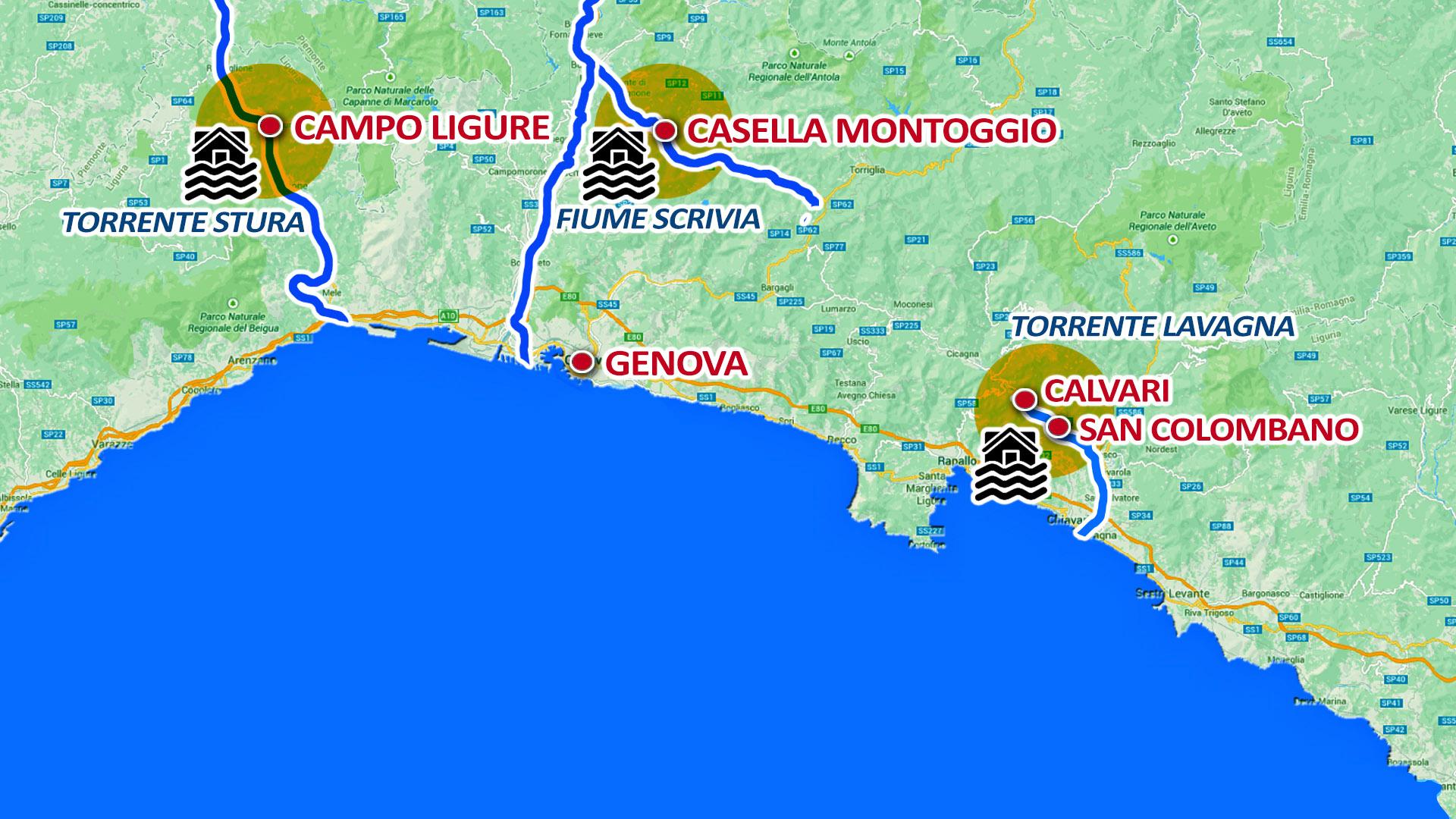 Paradiso Dei Cetacea Liguria Map